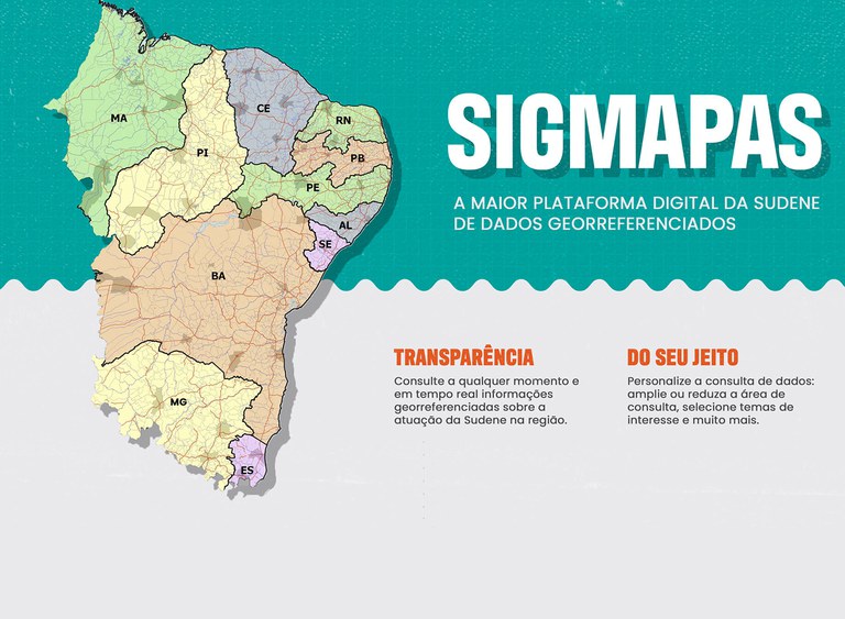 SIGMapas, plataforma digital criada pela Sudene, está entre os projetos ...