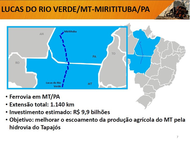LUCASRIOVERDE_MIRITITUBA.jpg — Ministério dos Transportes